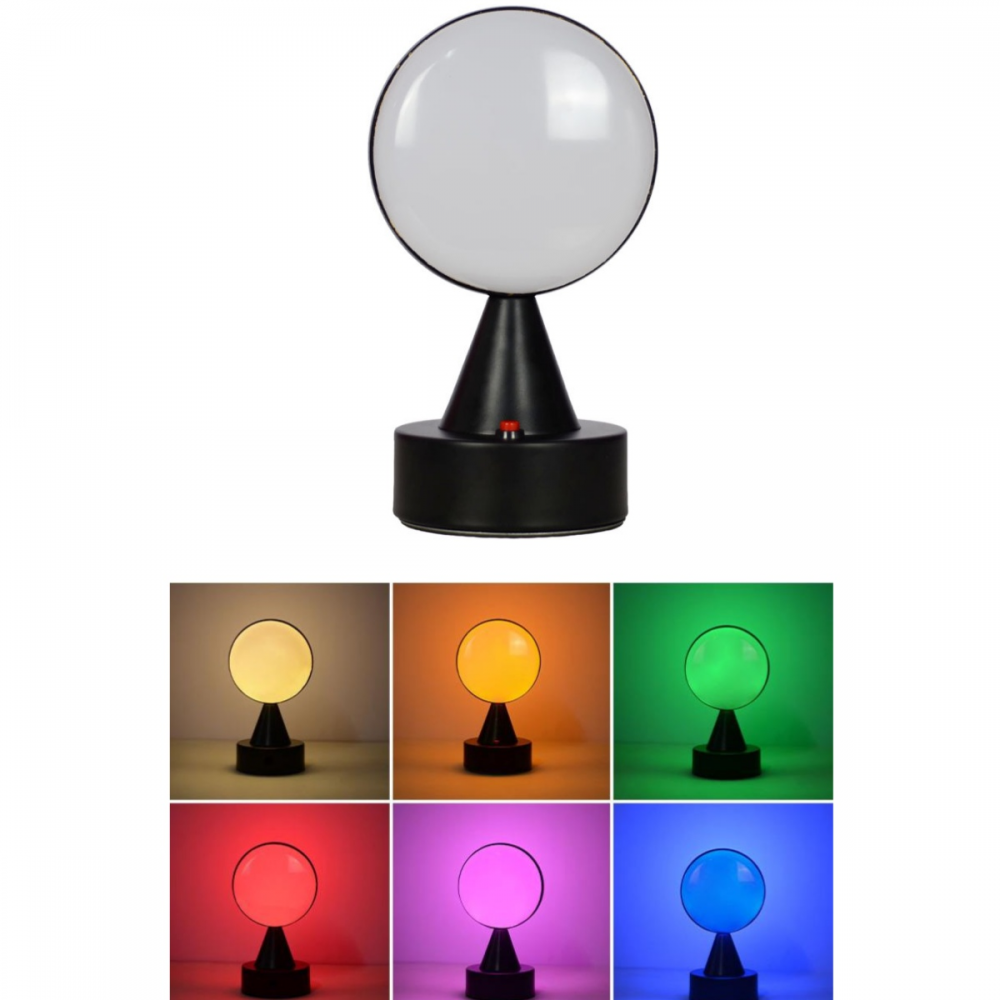 Lampe de table de barre de charge à LED à sept couleurs personnalité ...