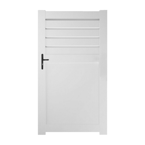 Portillon battant manuel PVC blanc ARRAS L 100 x H 180 cm - poignée à ...