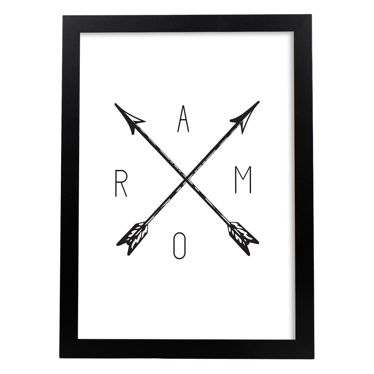 Poster Con Disegni Di Freccia. Steen Con Design Nordico E Illustrazioni ...
