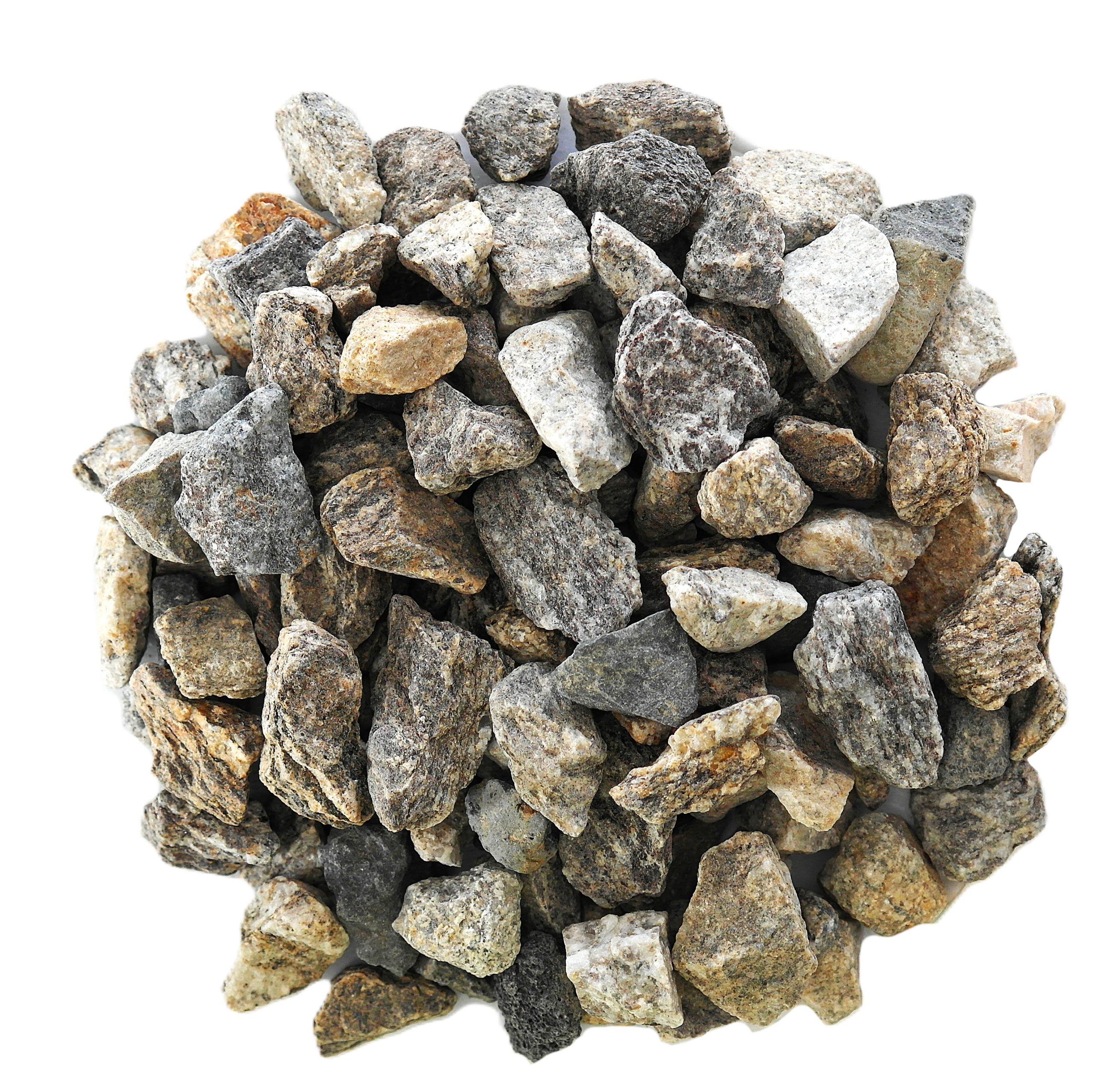 Gravillon concassé gris granit 16/22,5 en sac de 25 KG | Leroy Merlin