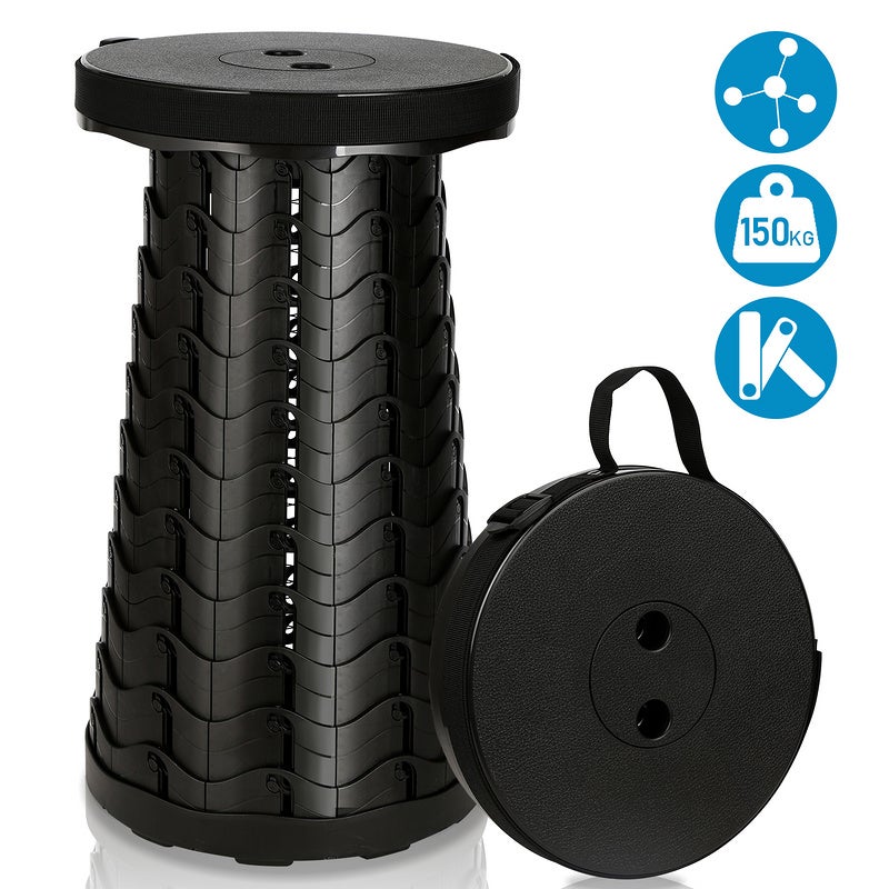 Tabouret Pliant Portable Siège télescopique Réglable en hauteur Chaise ...