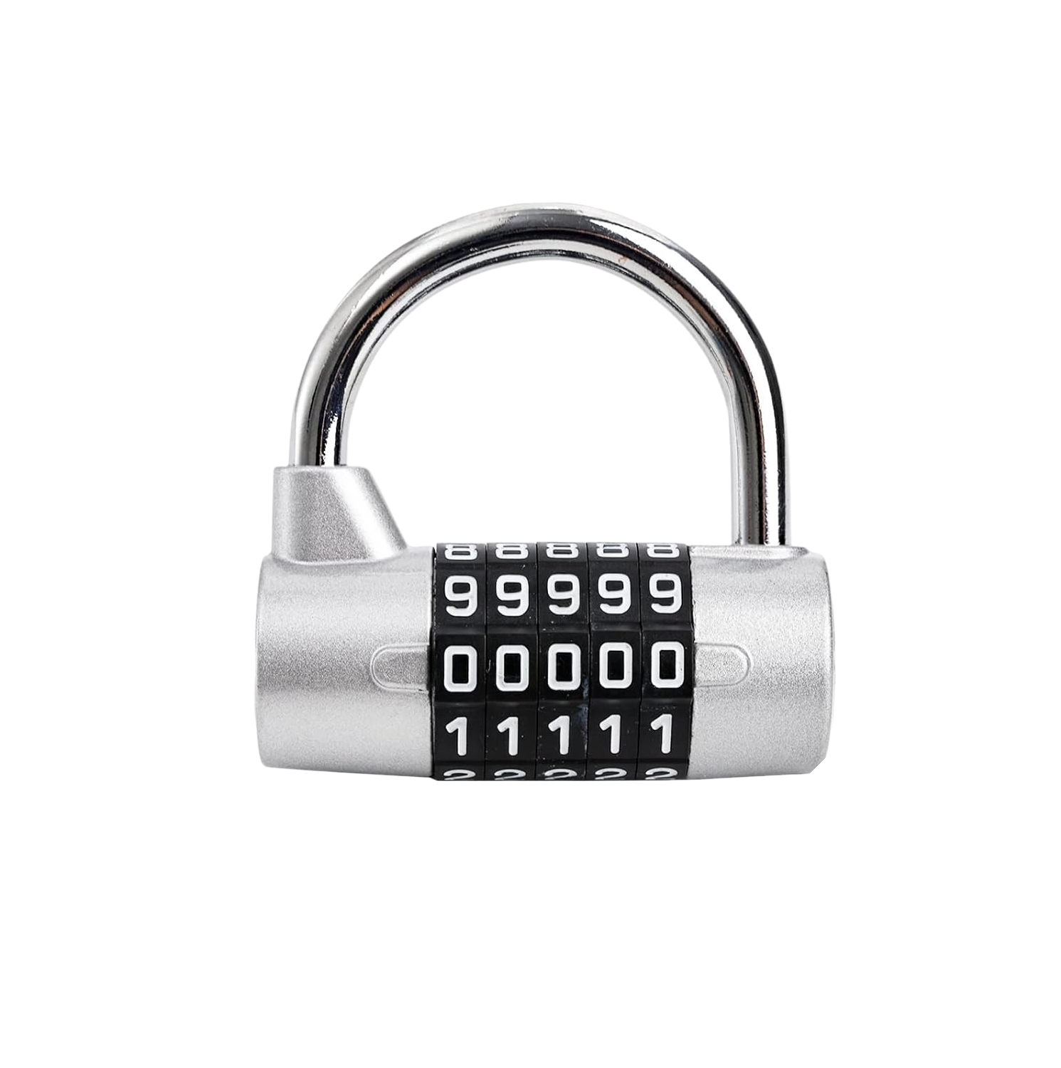Candado de combinación de 5 dígitos, candado para gimnasio, candado de combinación reiniciable ...