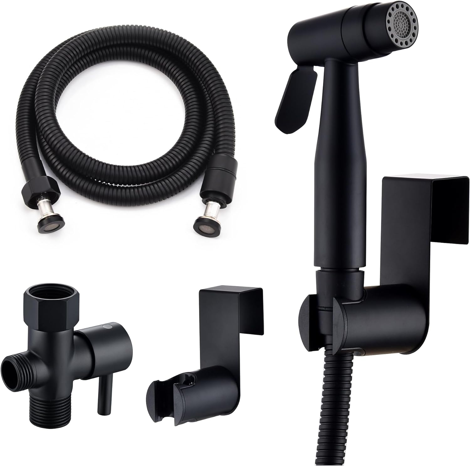 Douchette Toilette,Douchette WC Kit Complet Noir,Kit Douchette WC ...