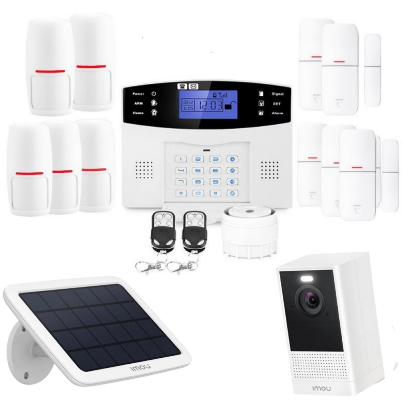 Kit alarme maison sans fil gsm et caméra autonome lifebox evolution kit ...