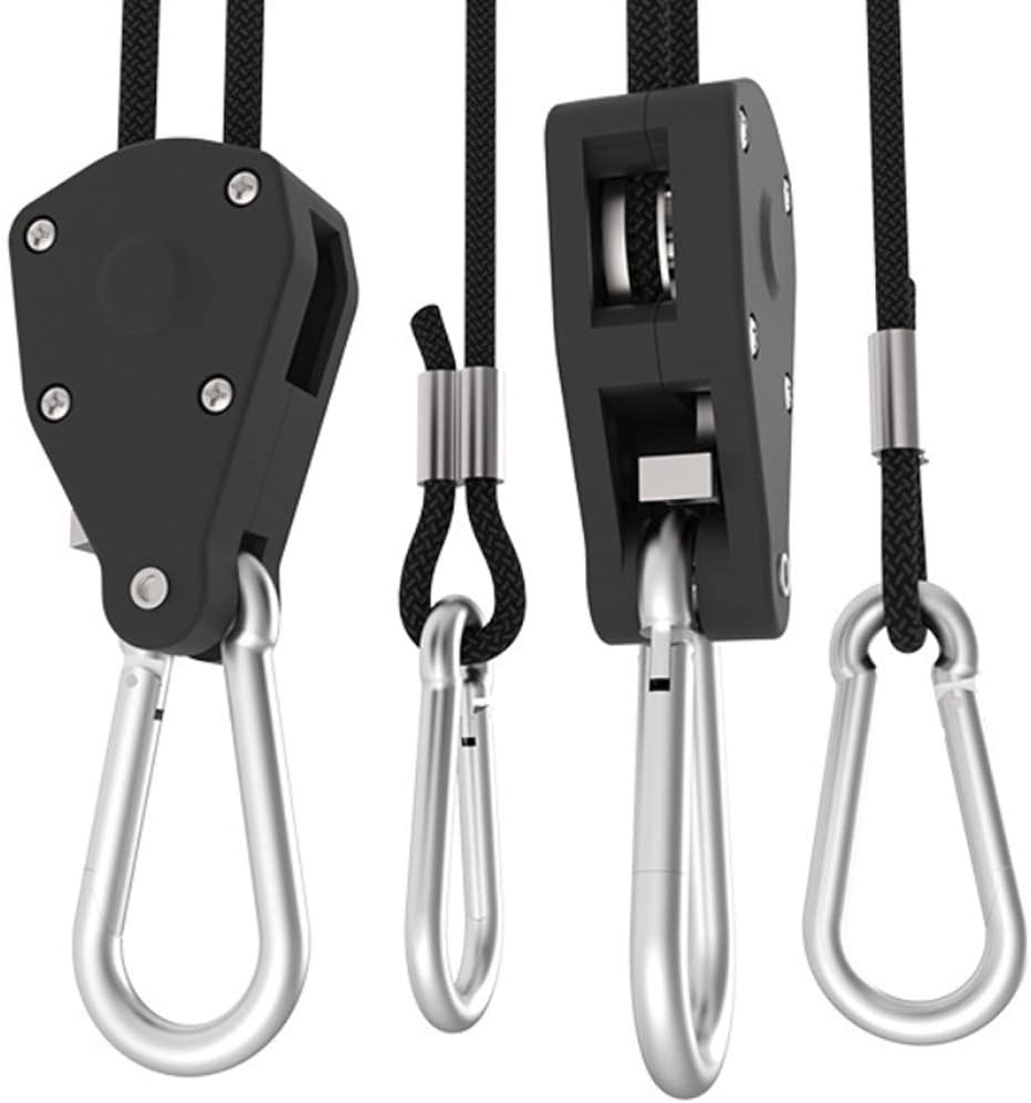 4 Pairs Ratchet Rope Strap 1/8 Inch Heavy Duty Adjustable Rope Ratchet ...