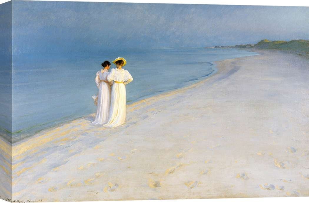 Peinture, impression sur toile - Peder Severin Kroyer, Soirée d'été sur ...