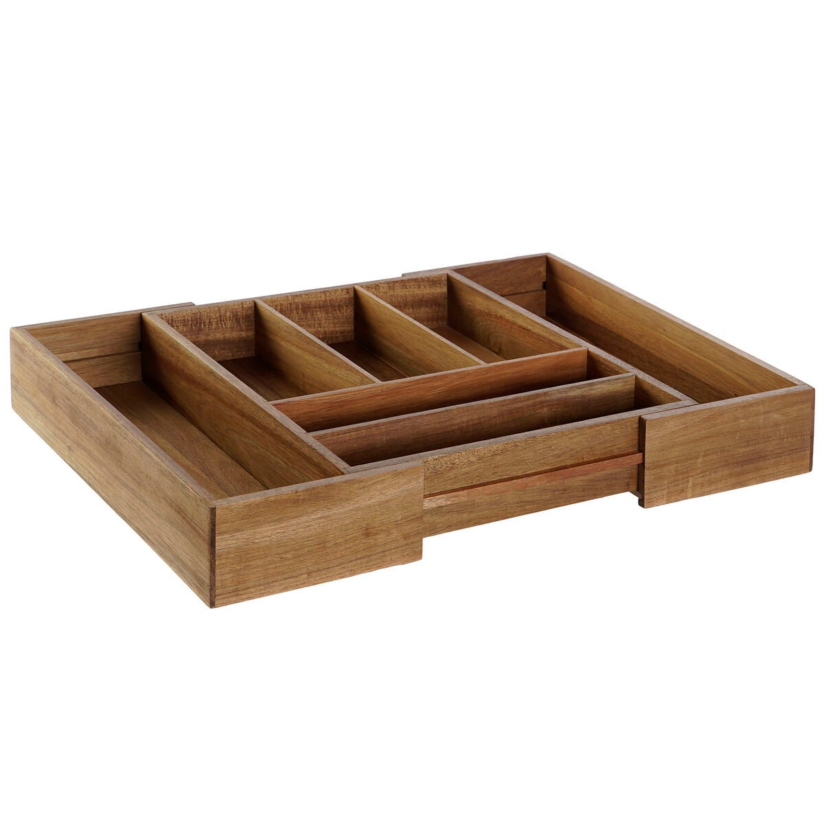 Range-couverts DKD Home Decor Naturel Acacia 35 x 30 x 7 cm | Leroy Merlin