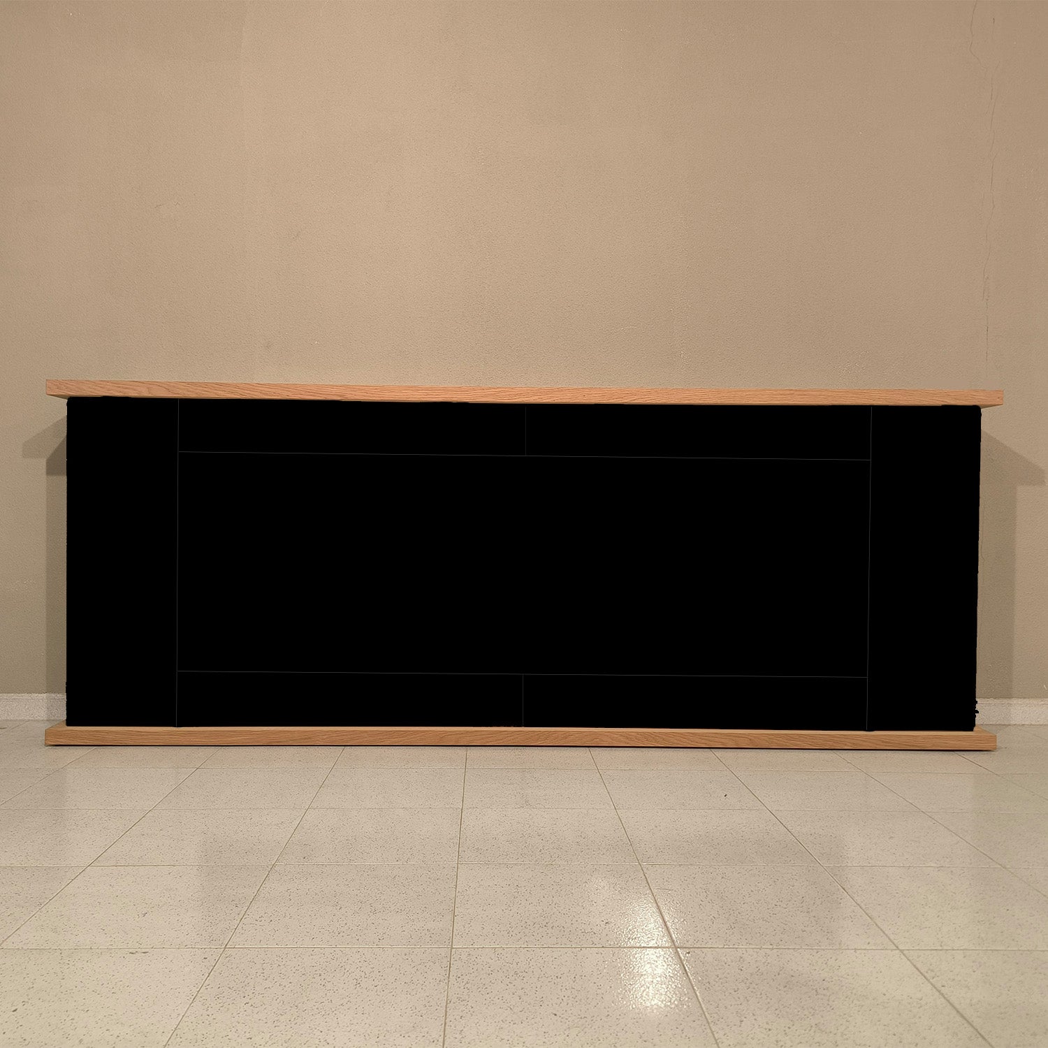 Buffet pour insert de cheminée électrique Sined Vulture, meuble en bois ...