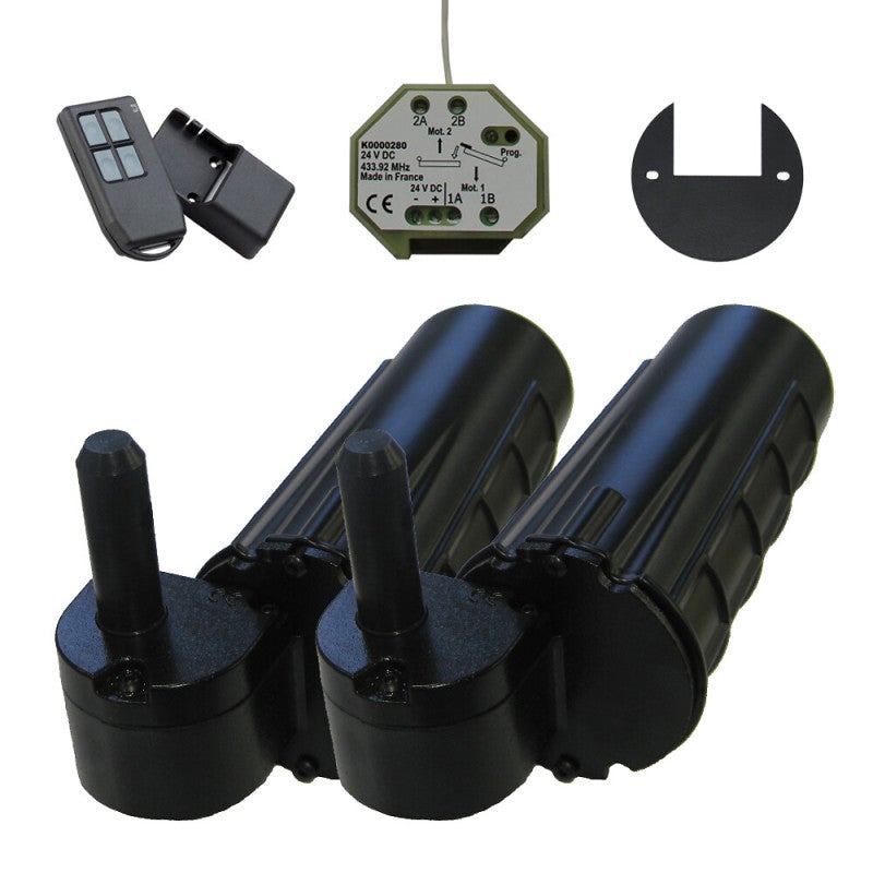 Double motorisation pour volet 1 battant droit SLID'UP URANUS radio ...