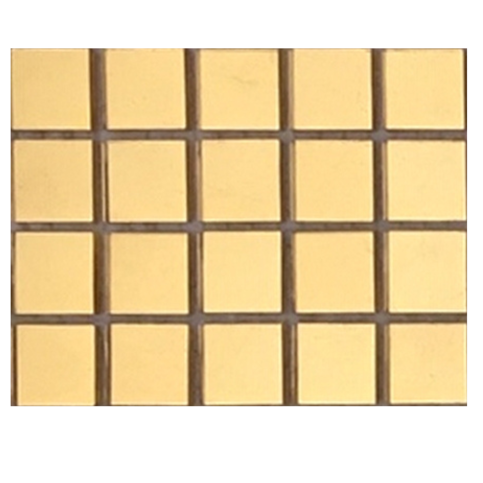 LOT DE 20 TESSELLES OR JAUNE LISSE - TRAME NYLON - 20 PIÈCES 2 x 2 x 0 ...