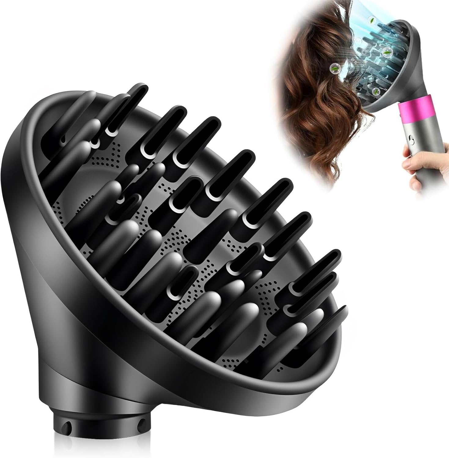 Diffuseur de cheveux portable Dyson pour Airwrap HS05 HS03 HS01 - Buse ...