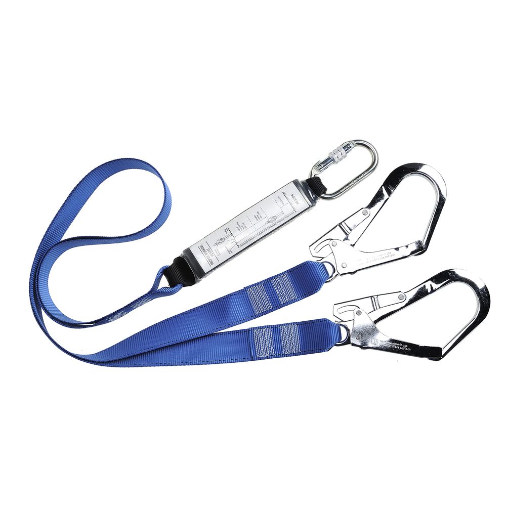 Longe double avec amortisseur d'énergie Portwest Bleu Royal Unique ...