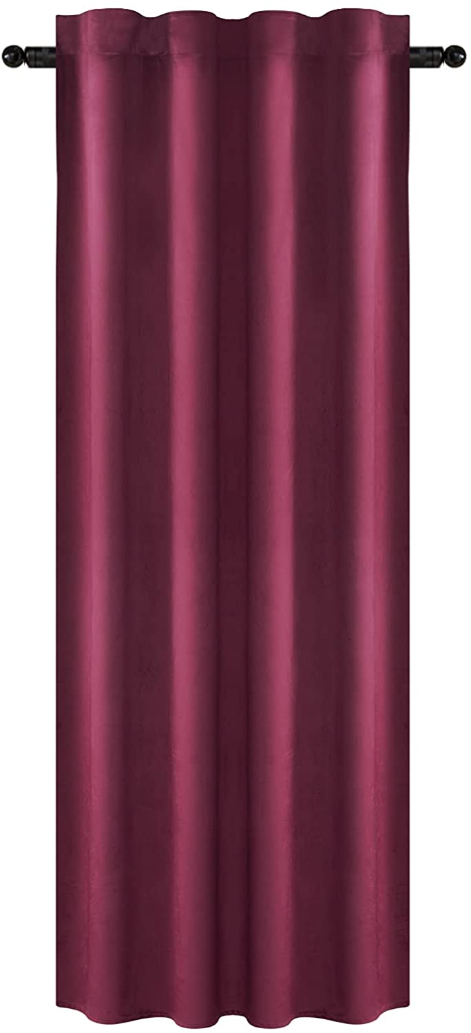 WOLTU 1PC, Rideau Occultant avec Ruban Transparent, 140x245cm, Rideaux ...