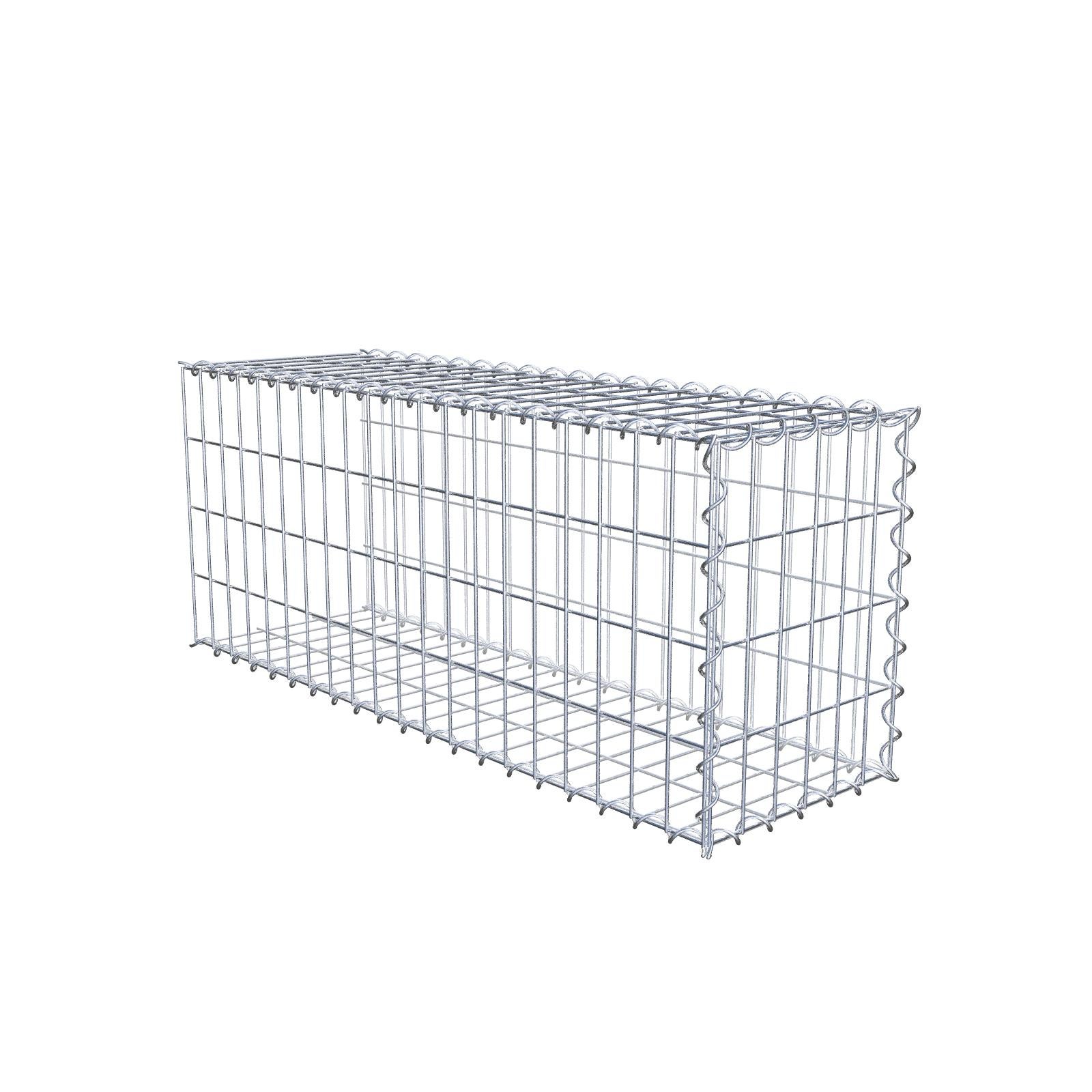 Gabiona - Gabion à monter en longueur 100 cm x 40 cm x 30 cm (L x H x P), maille 5 x 10 cm ...
