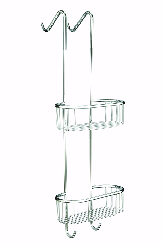 Paniers de douche double à suspendre chrome | Leroy Merlin