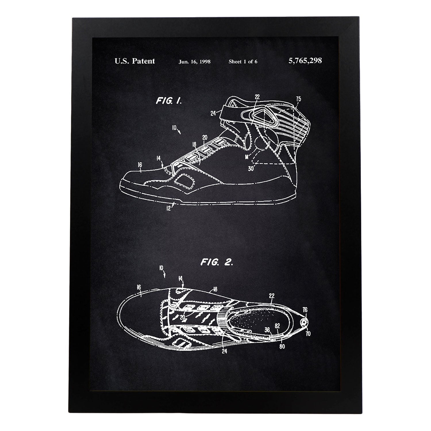 Patent De Chaussure De Basket-ball 3 -line Avec Ancienne Conception De ...