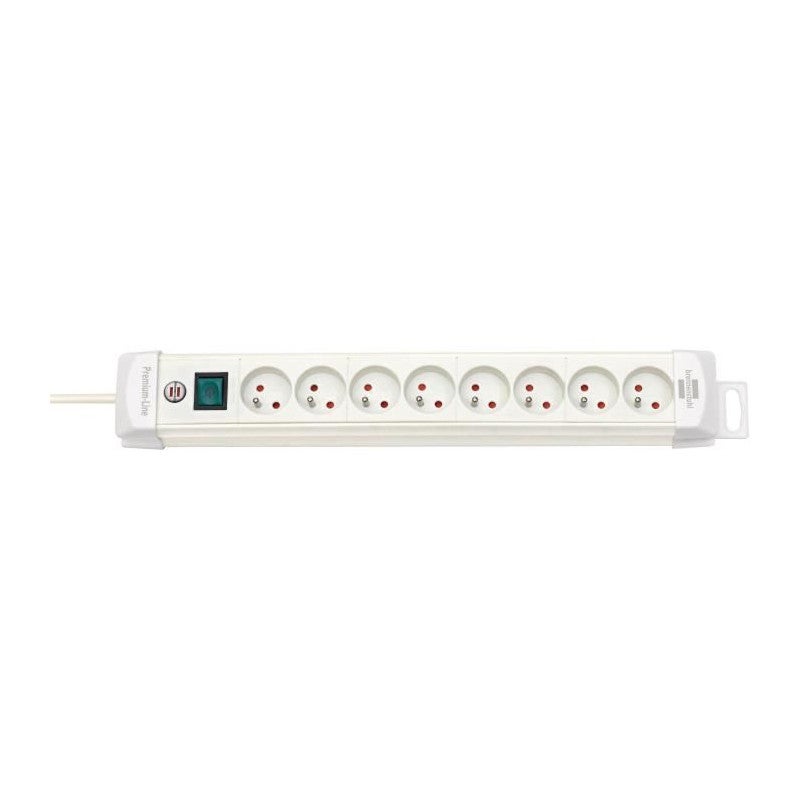 Brennenstuhl Multiprise Premium-Plus Blanche, 8 prises, avec 3m de ...