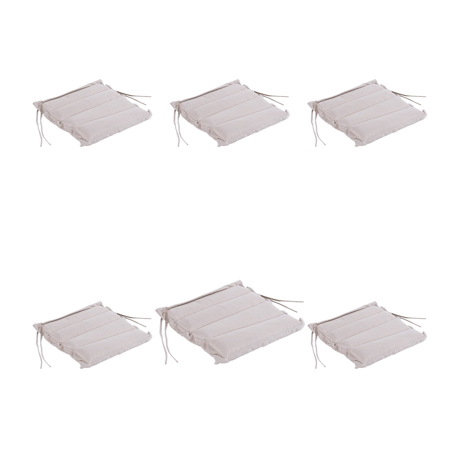 Pack de 6 cojines para sillas de jardín olefin crudo 37x37 cm | Leroy ...