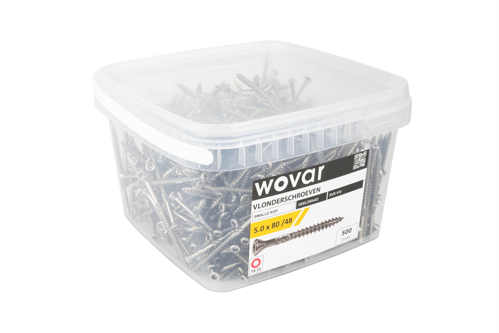 Wovar Seau-avantage Vis terrasse Inox 410 5,0 x 80 mm Torx 25 Filetage ...
