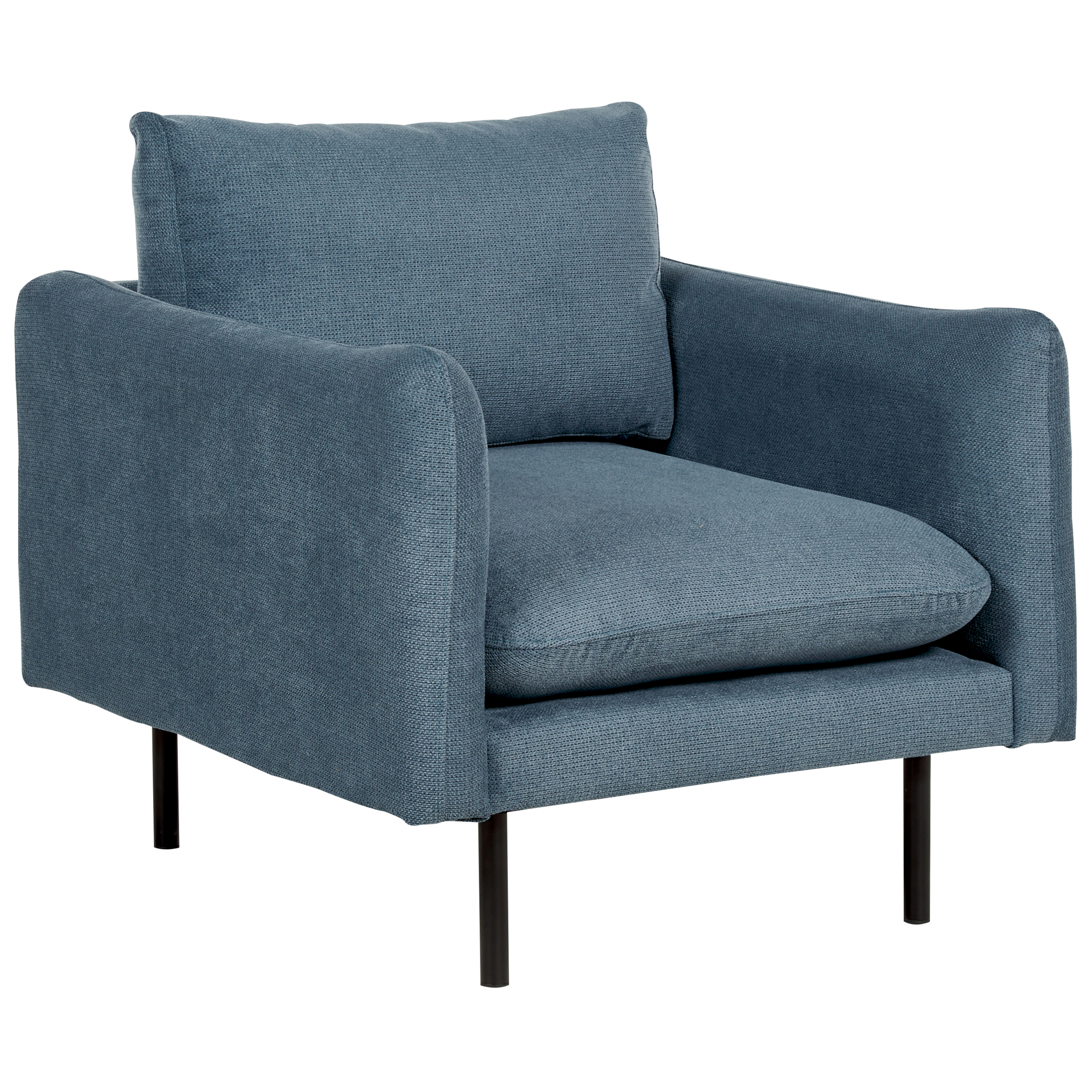 Fauteuil VINTERBRO Tissu chenille Bleu | Leroy Merlin