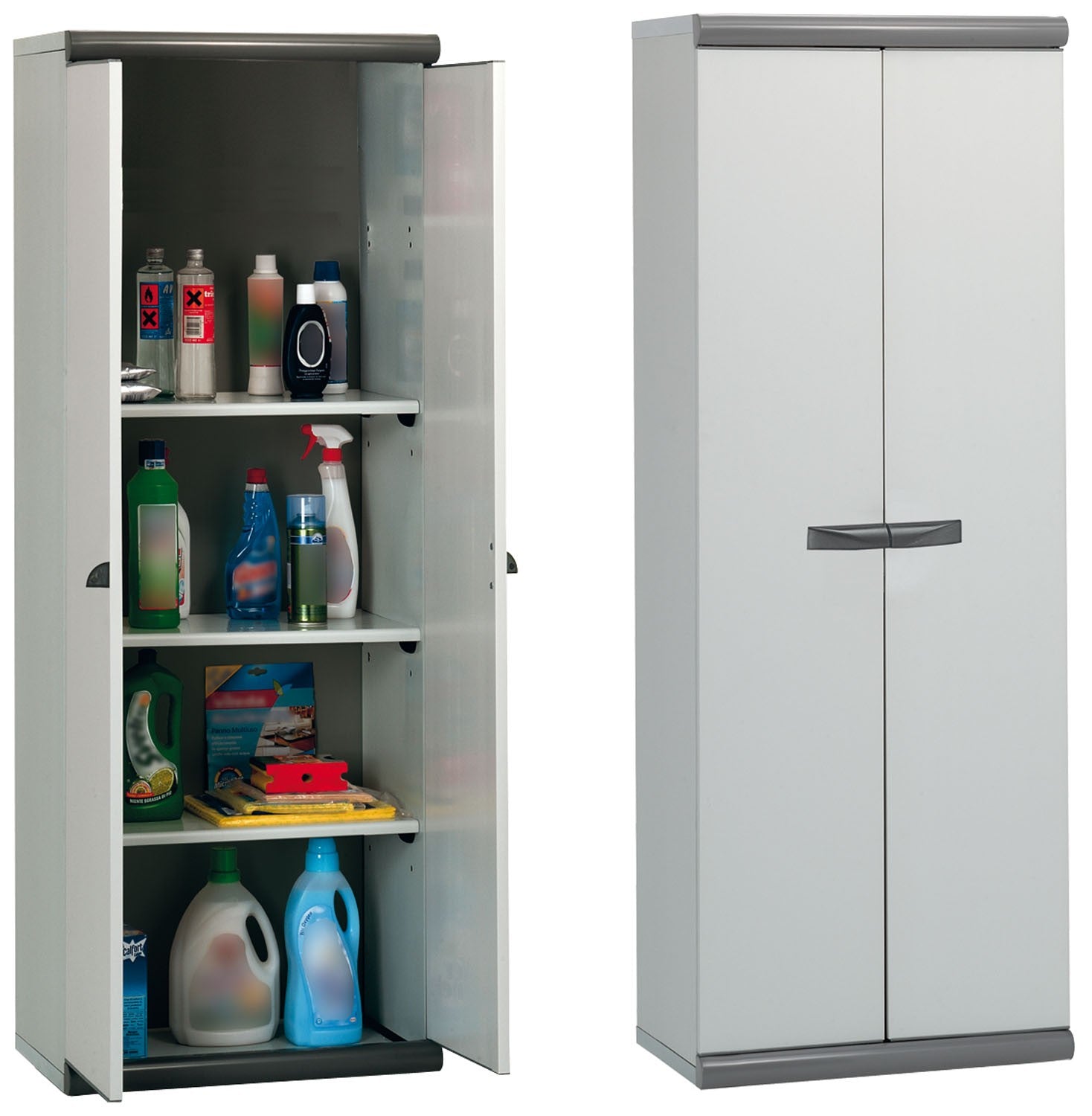 Scik Basic Garofalo armoire en résine tout sol réglable en hauteur 2 ...
