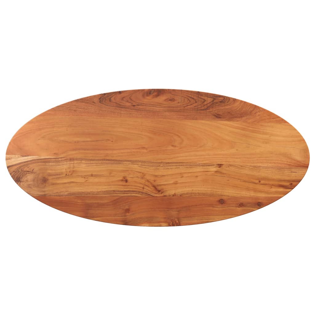Dessus de table 100x40x3,8 cm ovale bois massif d'acacia | Leroy Merlin