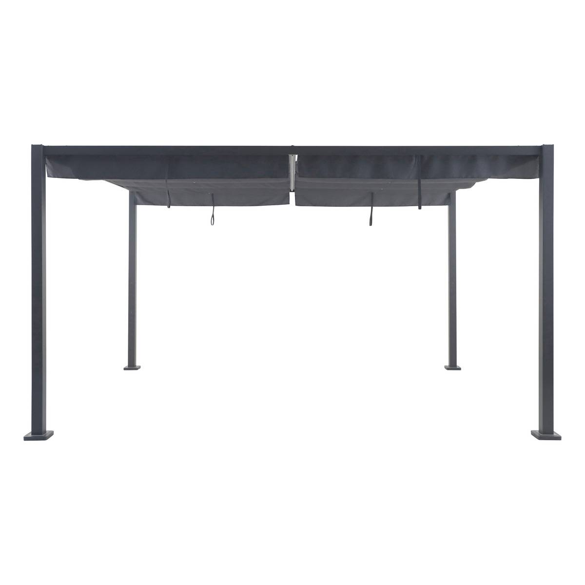 Tonnelle rectangulaire ZALYA Graphite & Ardoise - Hespéride | Leroy Merlin