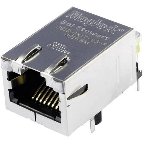MagJack 10/100Base-TX 5 Transformateur avec LEDs BEL Stewart Connectors ...