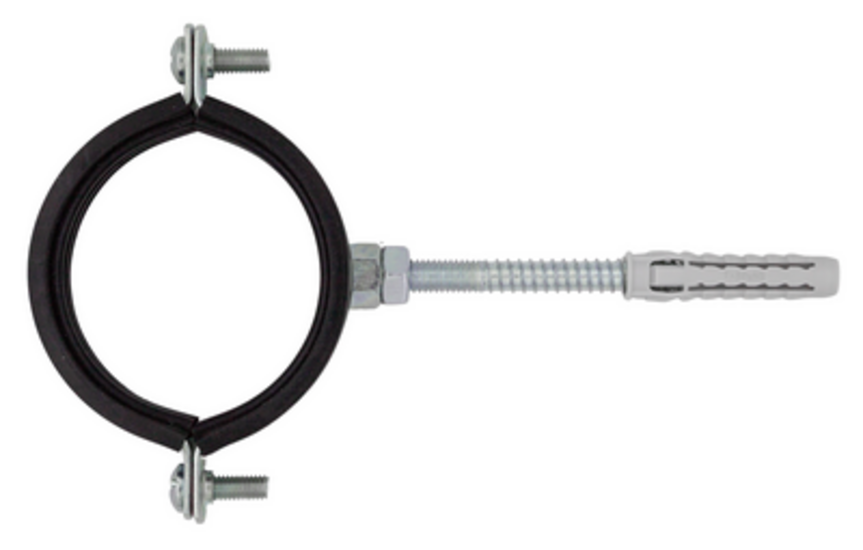 2 Colliers lourds pour tuyauterie en acier 44 a 50 mm avec cheville Pc ...