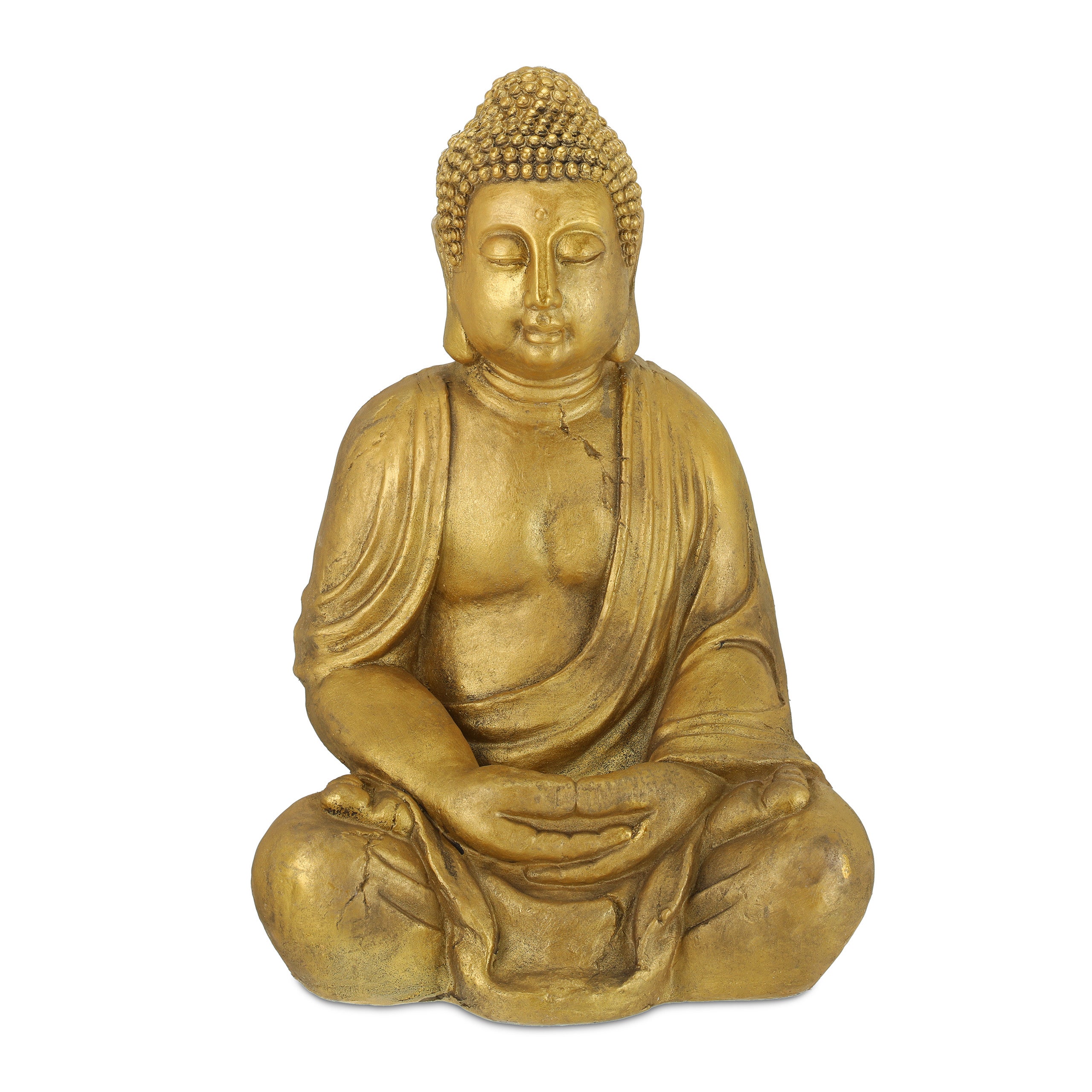 Statue de Bouddha jardin, résistant aux intempéries/gel, assis, déco XL ...