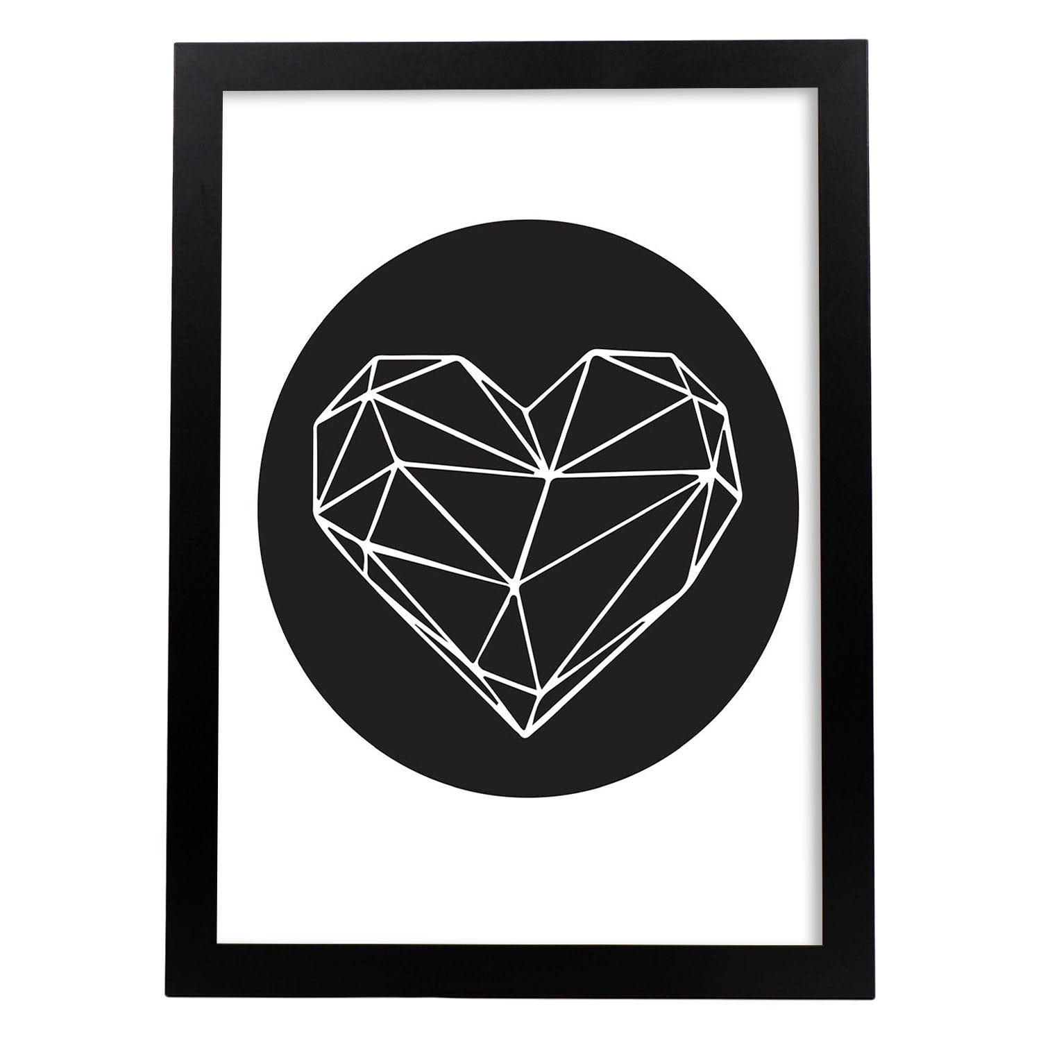 Publier Avec Un Dessin De Ligne Nordique Lame De Diamant À Cœur