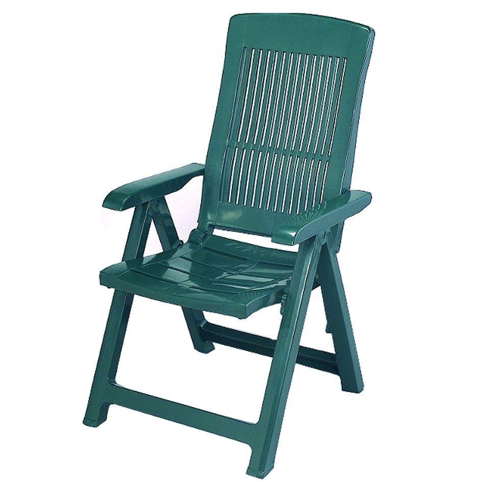 Sillón plegable de resina Tampa Green Progarden | Leroy Merlin