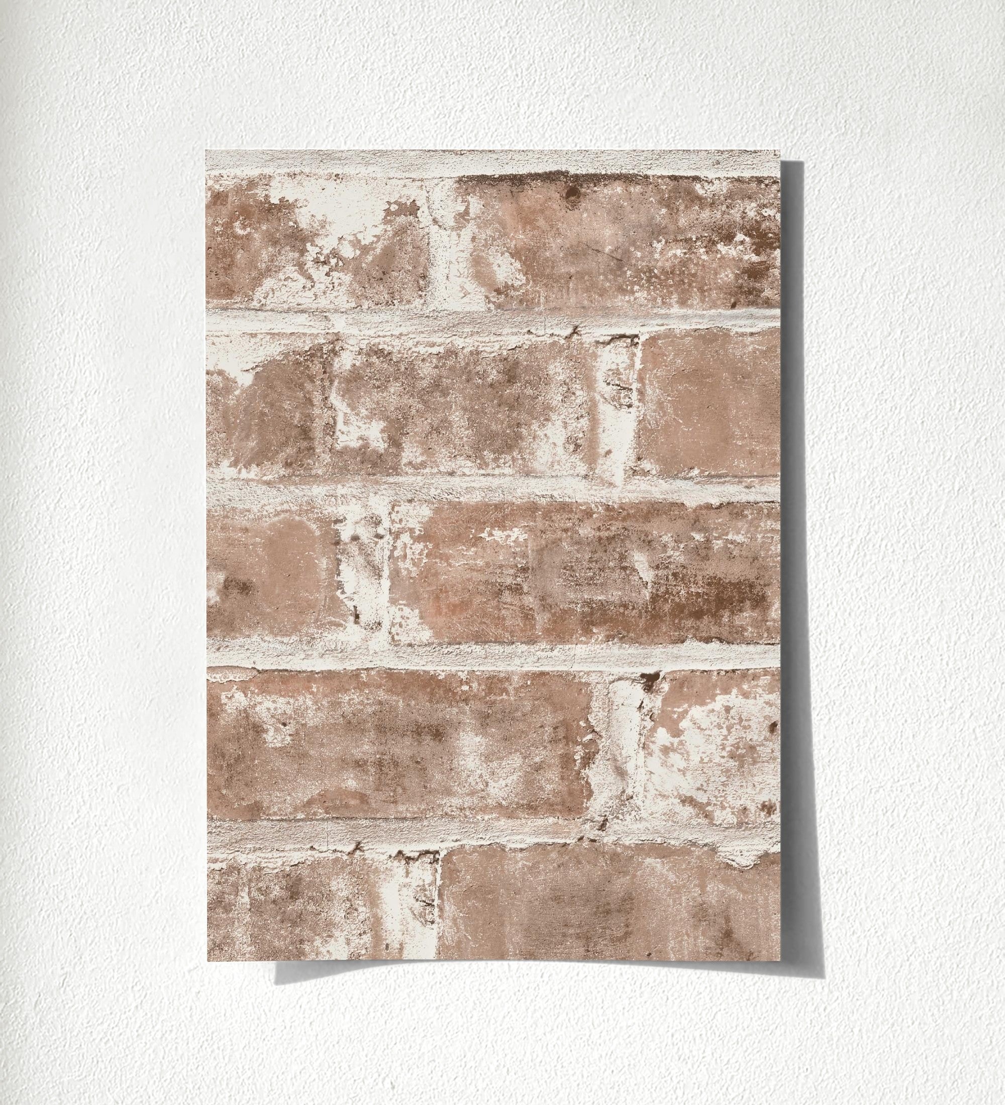 Échantillon DIN A4 de Papier peint lessivable en vinyle mur de briques ...