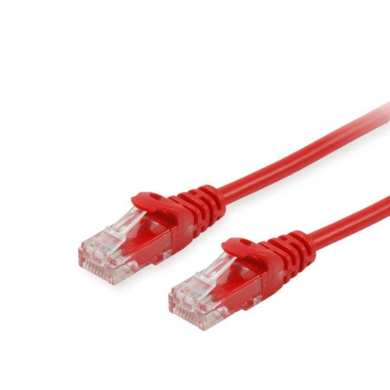 Equip cable de red u/utp categoria 6 3m color rojo | Leroy Merlin
