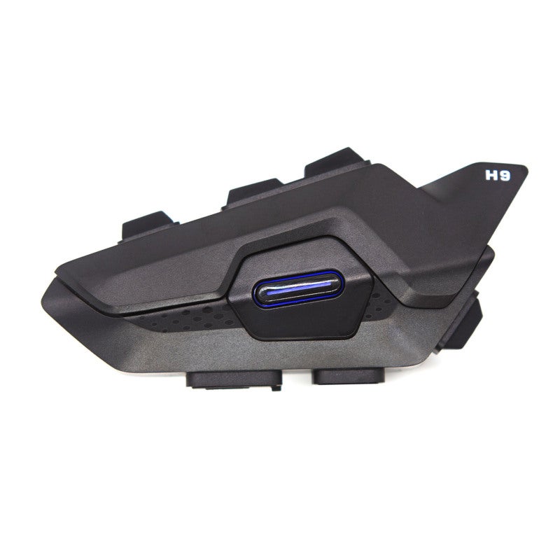 Casque moto bluetooth interphone, H9, Intercom full duplex 2 personnes ...