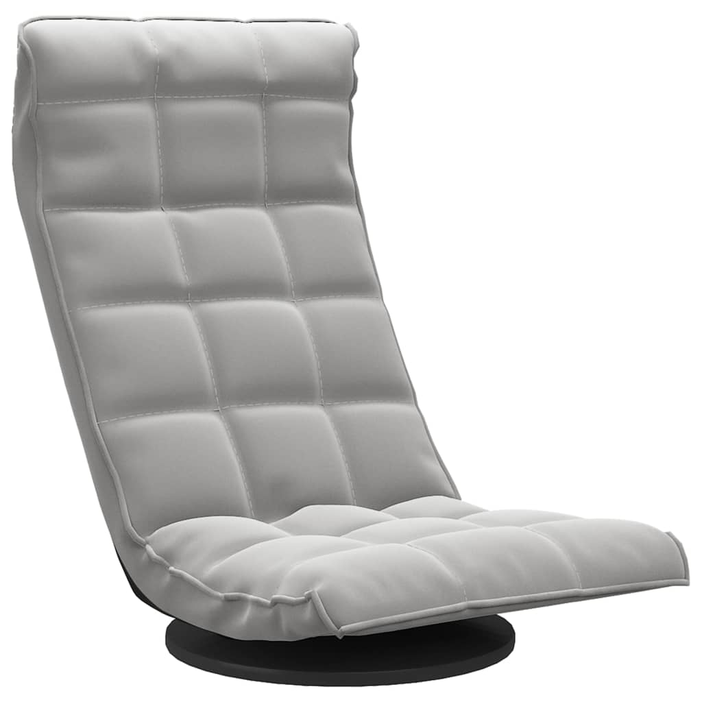 Chaise de salon | Chaise de sol pivotante Gris clair Velours CFW617324 ...