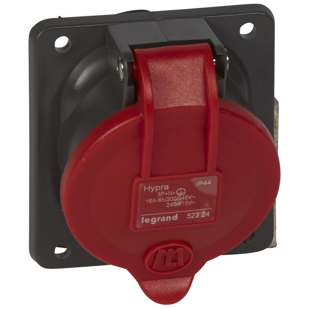 Legrand - Prise Hypra IP44Rouge 32A 3P+T 380V~415V~ Plastique Saillie ...