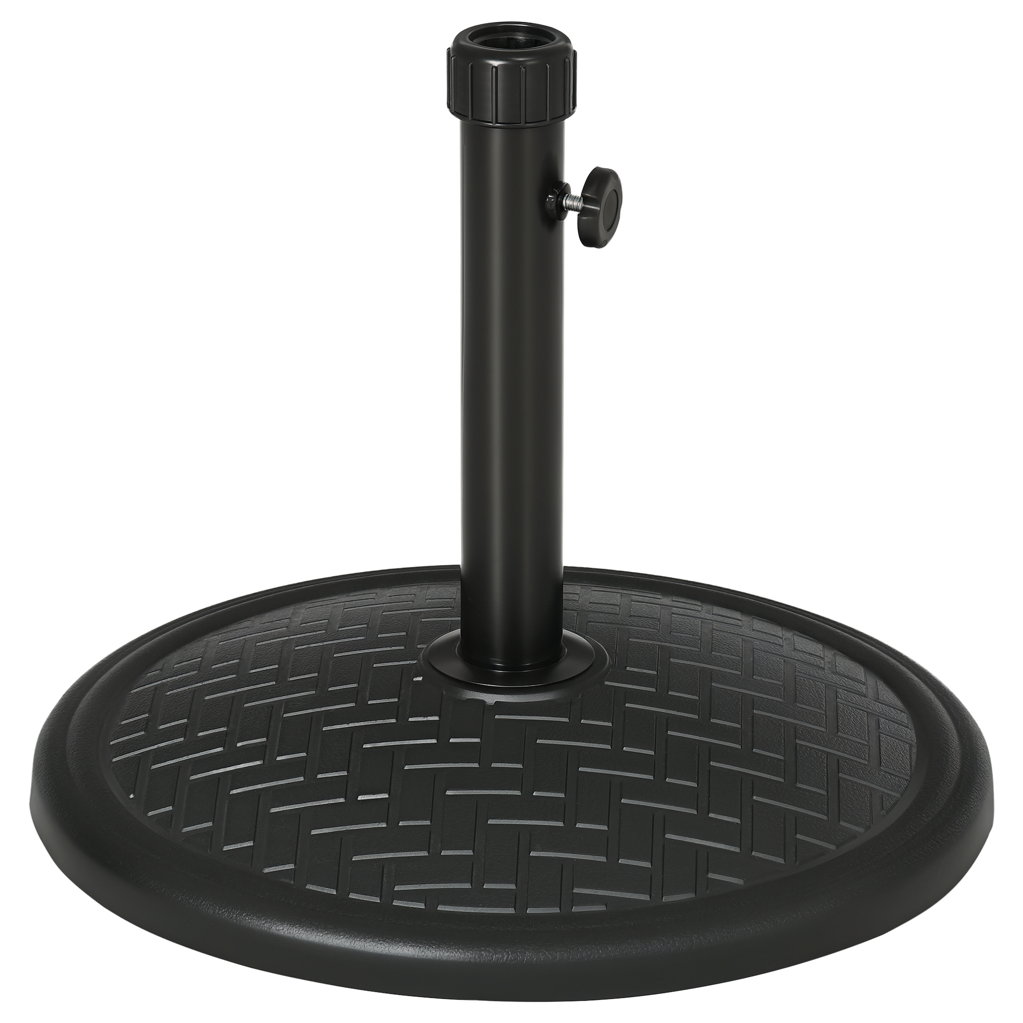 Base métal/béton noire 14kg, Ø46cm, tubes Ø32-38mm. | Leroy Merlin