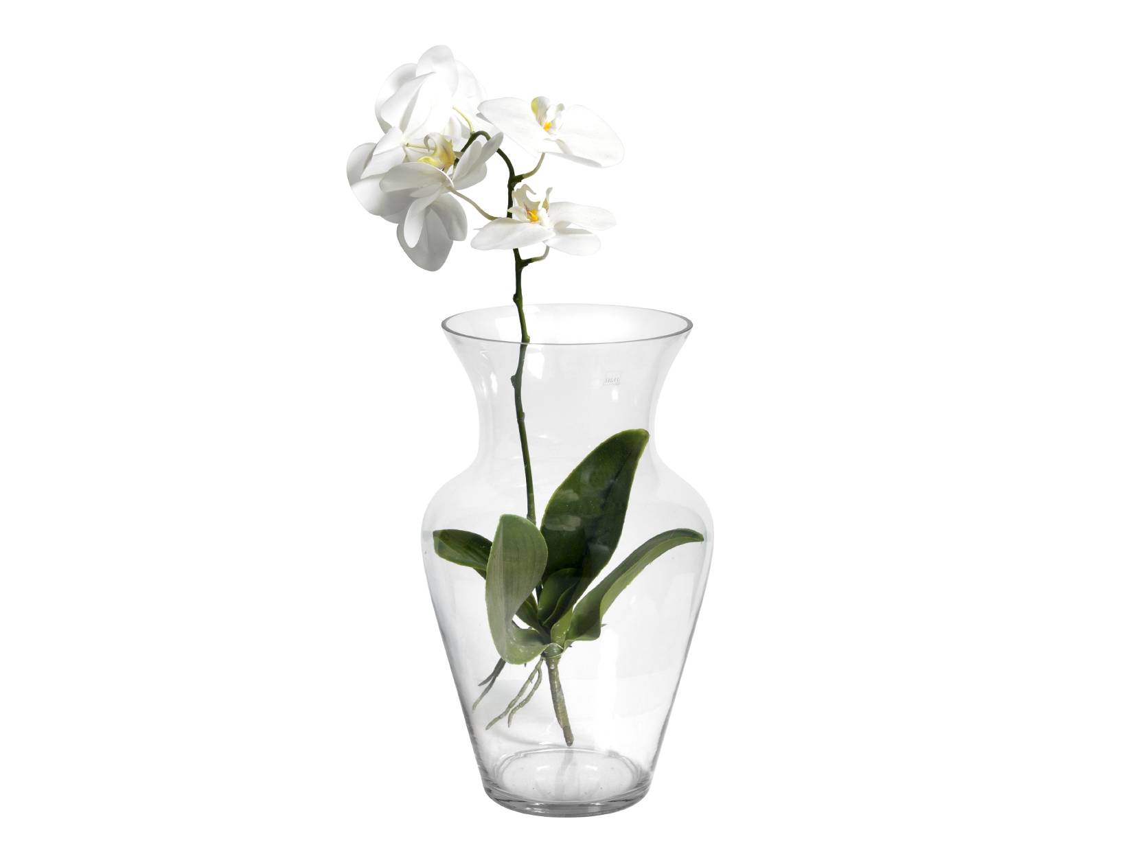 Jarrón Uniflor de cristal transparente, altura 40 cm. | Leroy Merlin