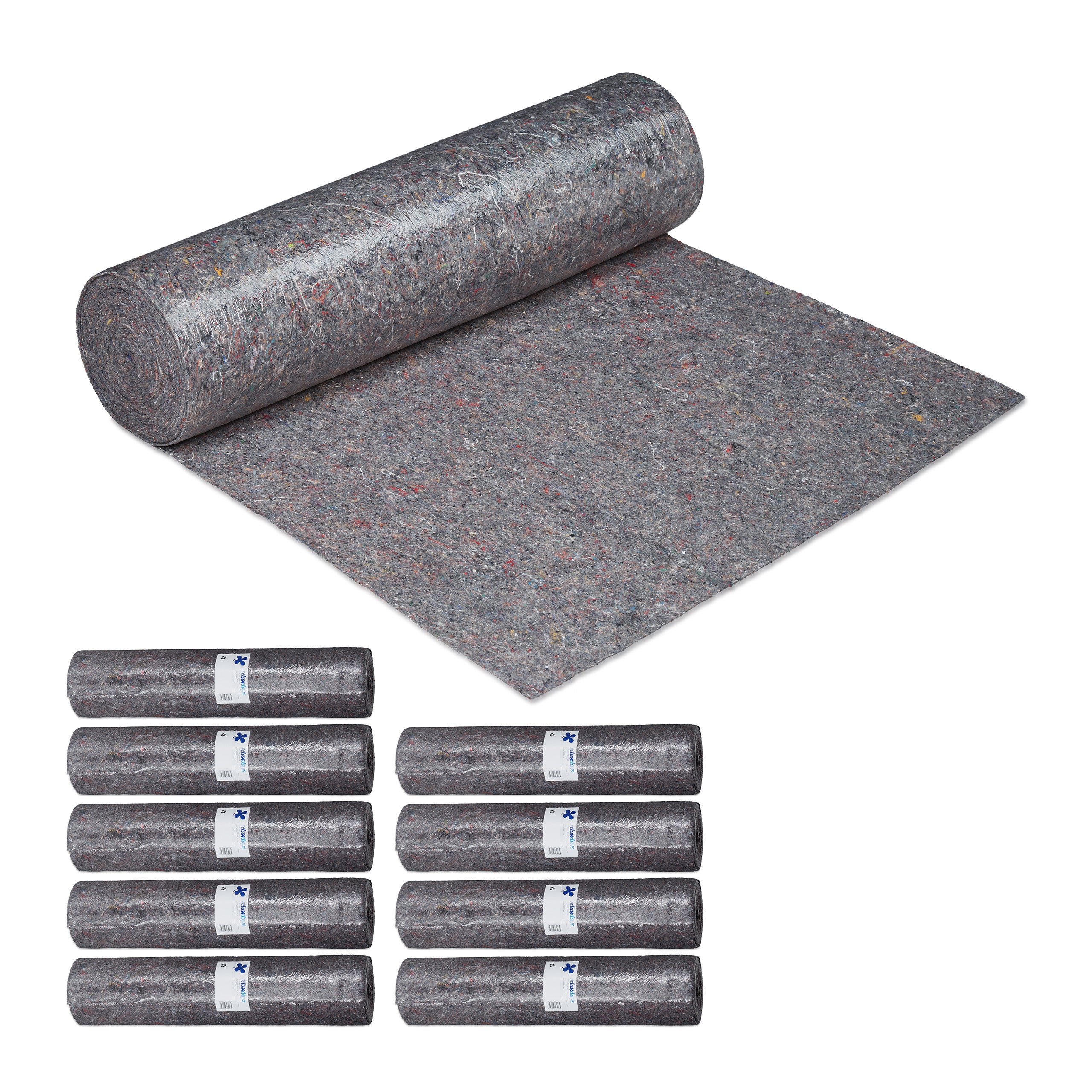 10 Vellones de pintor, Cubre suelos, 1 m x 50 m = 50m², Antideslizante ...