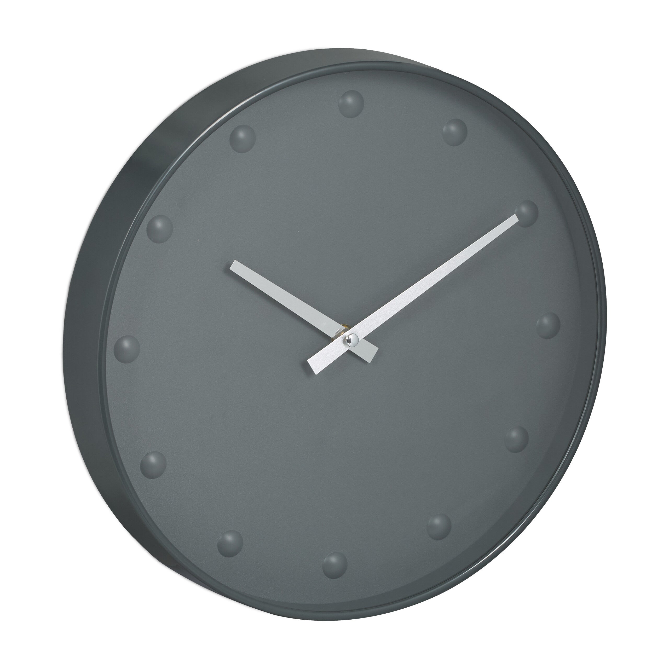 Relaxdays Reloj Pared, Moderno, Aguja Horaria y Minutero, 30 cm Ø, para ...