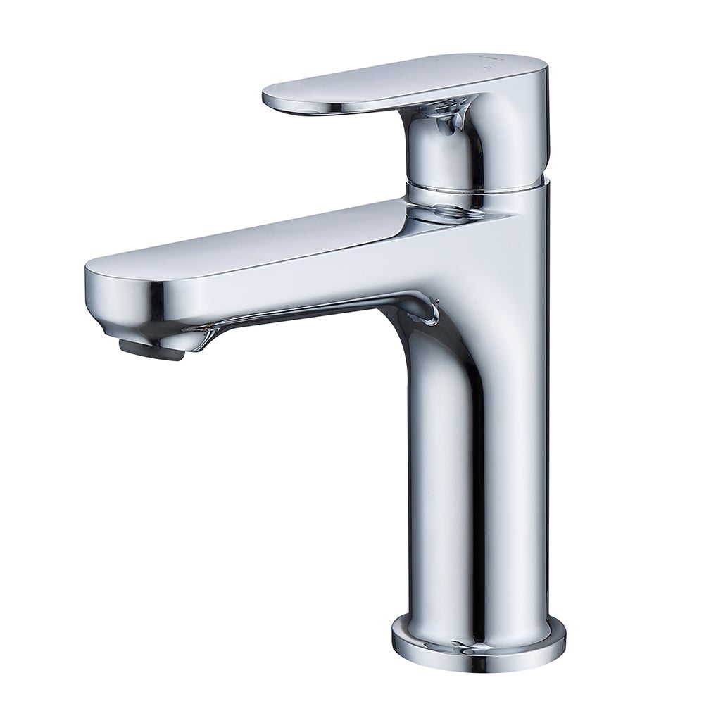Robinet de lavabo salle de bain chromé, mitigeur monocommande en zinc ...