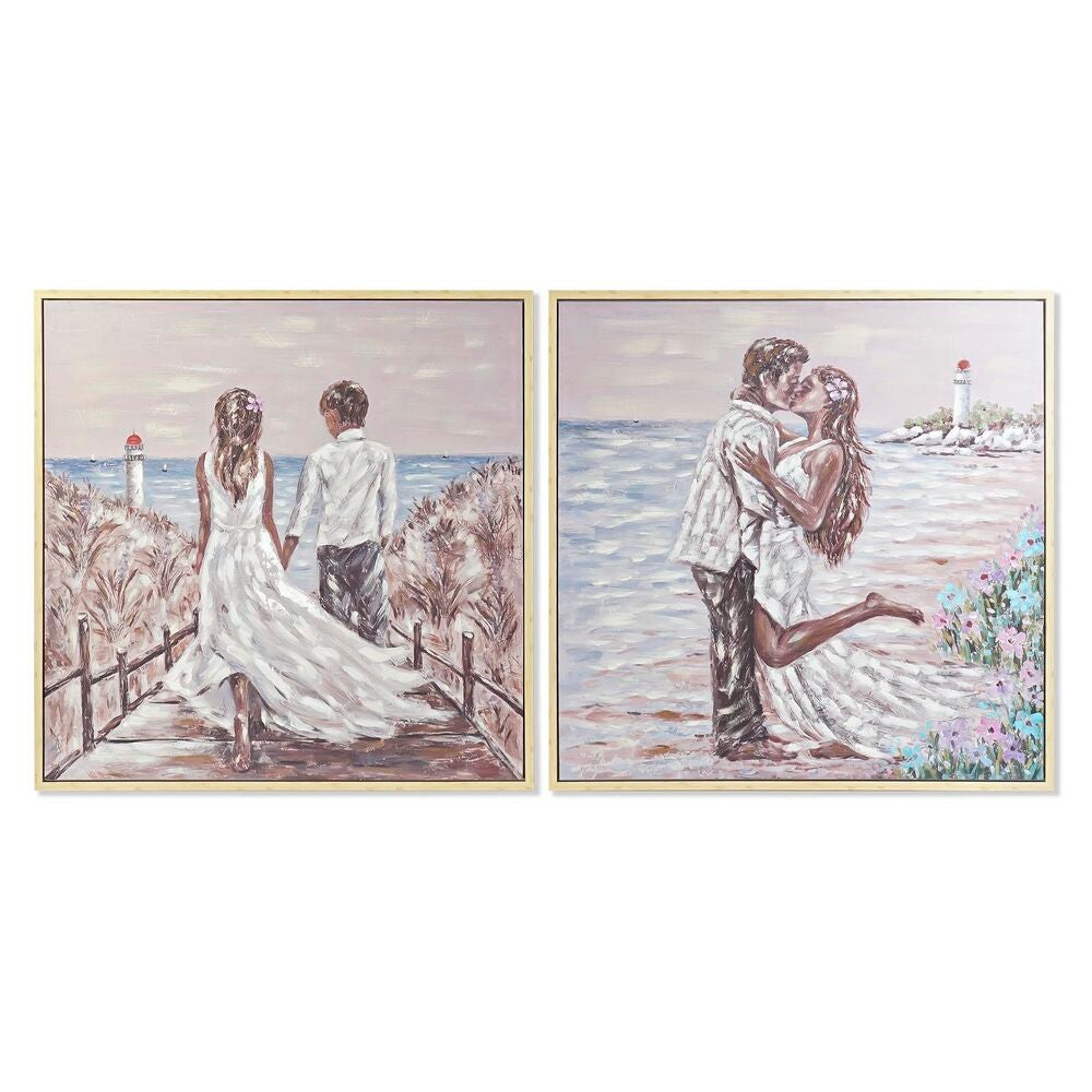 Cuadro DKD Home Decor Playa (100 x 4 x 100 cm) (2 Unidades) | Leroy Merlin