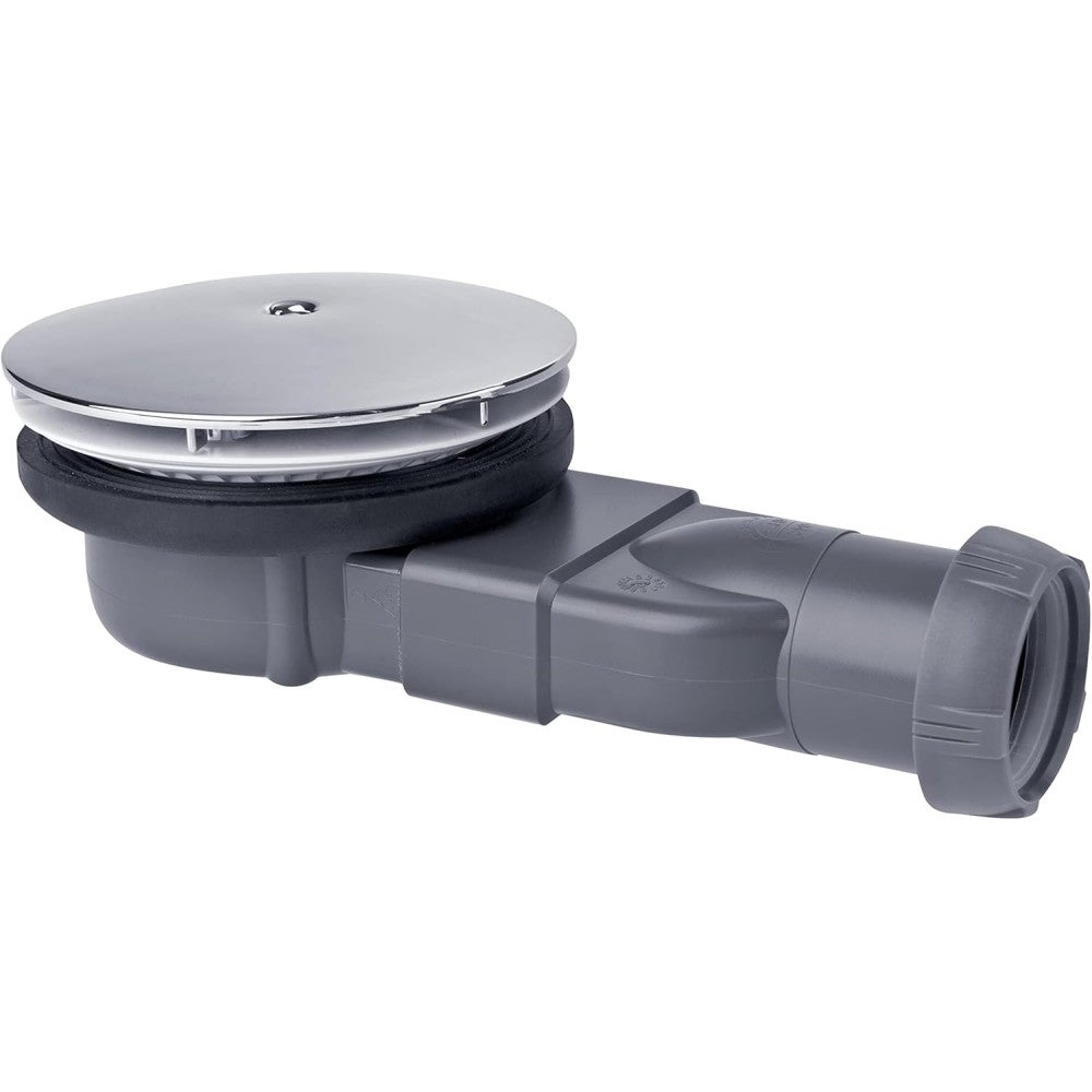 Siphon de douche Slim WIRQUIN 30719686 90 mm 40 mm chromé ABS | Leroy ...