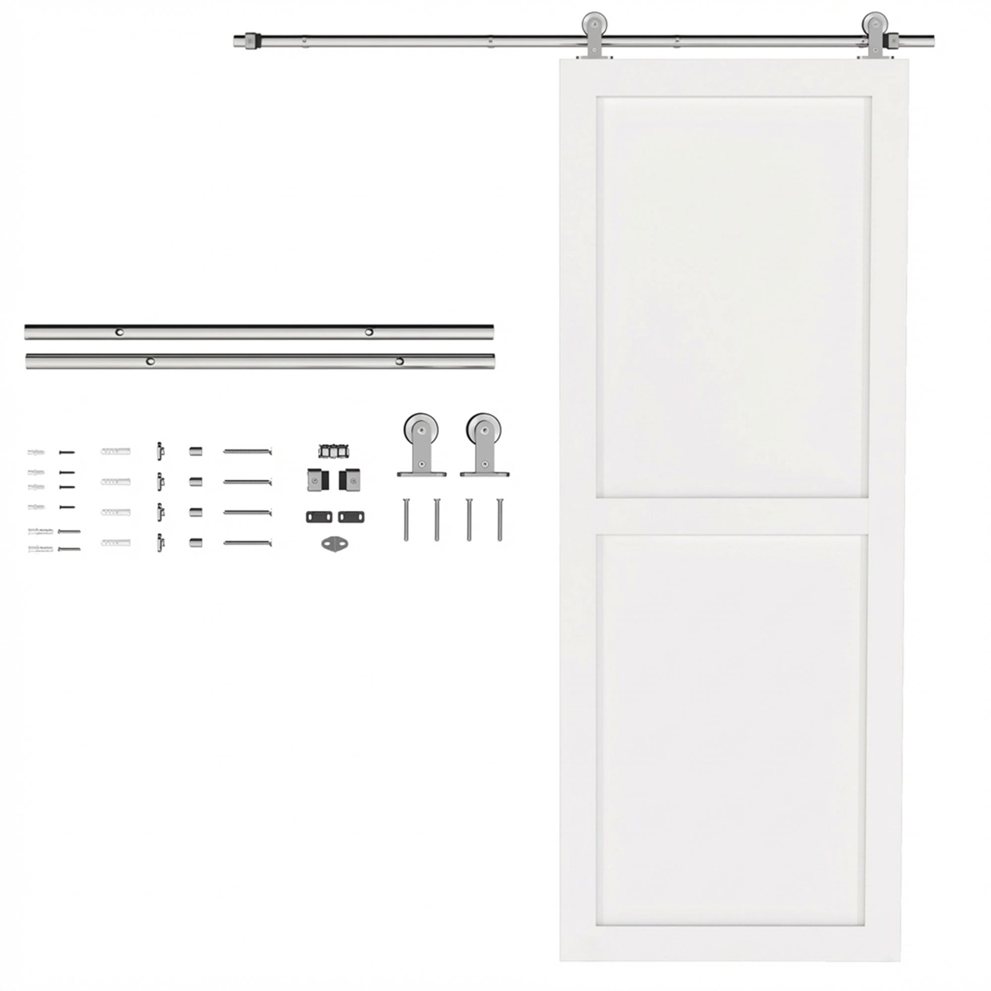 152CM Quincaillerie porte coulissante de grange, rail porte coulissante ...