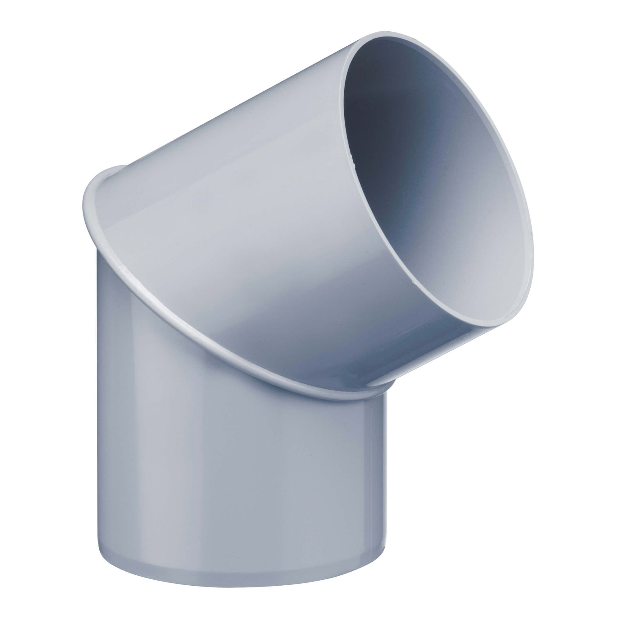 Coude 60° pour descente DN75 (Ø75 mm) PVC gris - raccord gouttière ...