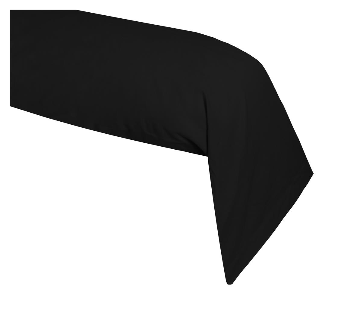 Taie de traversin 45 x 185 cm Alice noir | Leroy Merlin