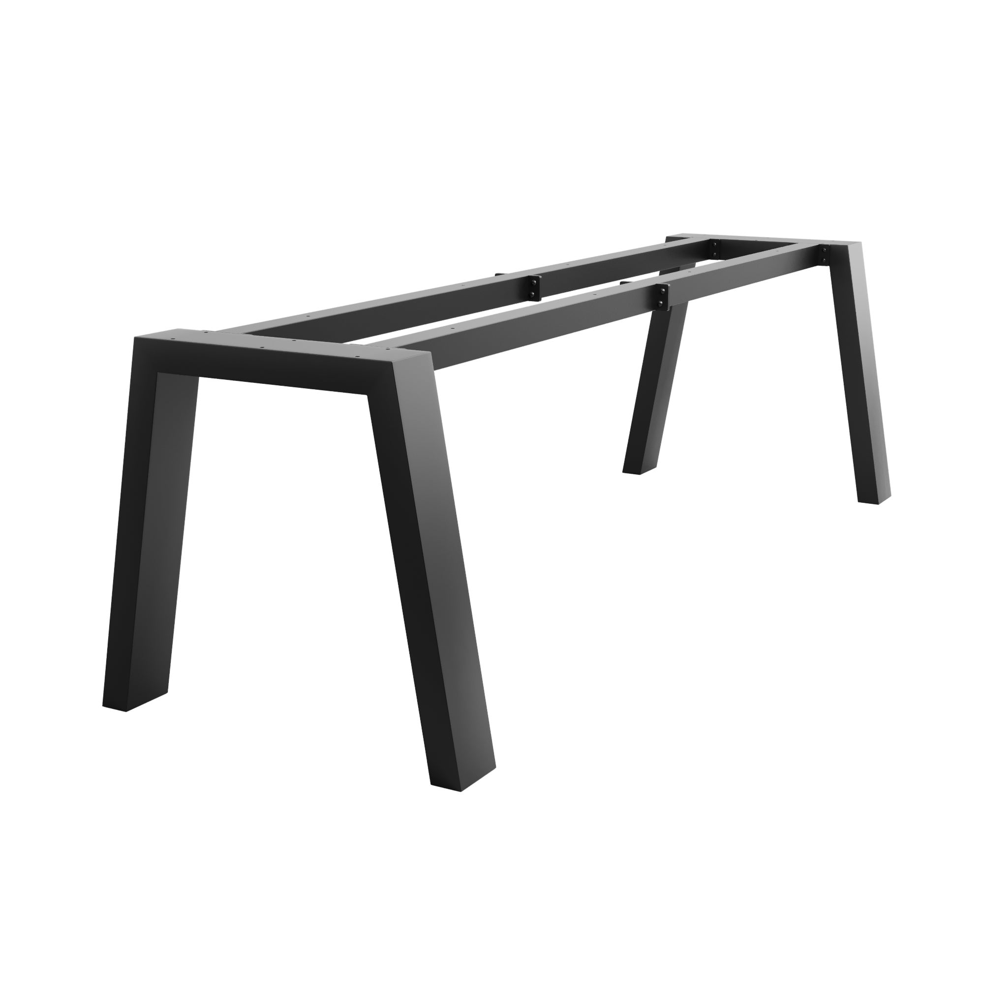 MetaloPro Thusia Estremo - Gambe per tavolo in metallo nero, stabili, a ...