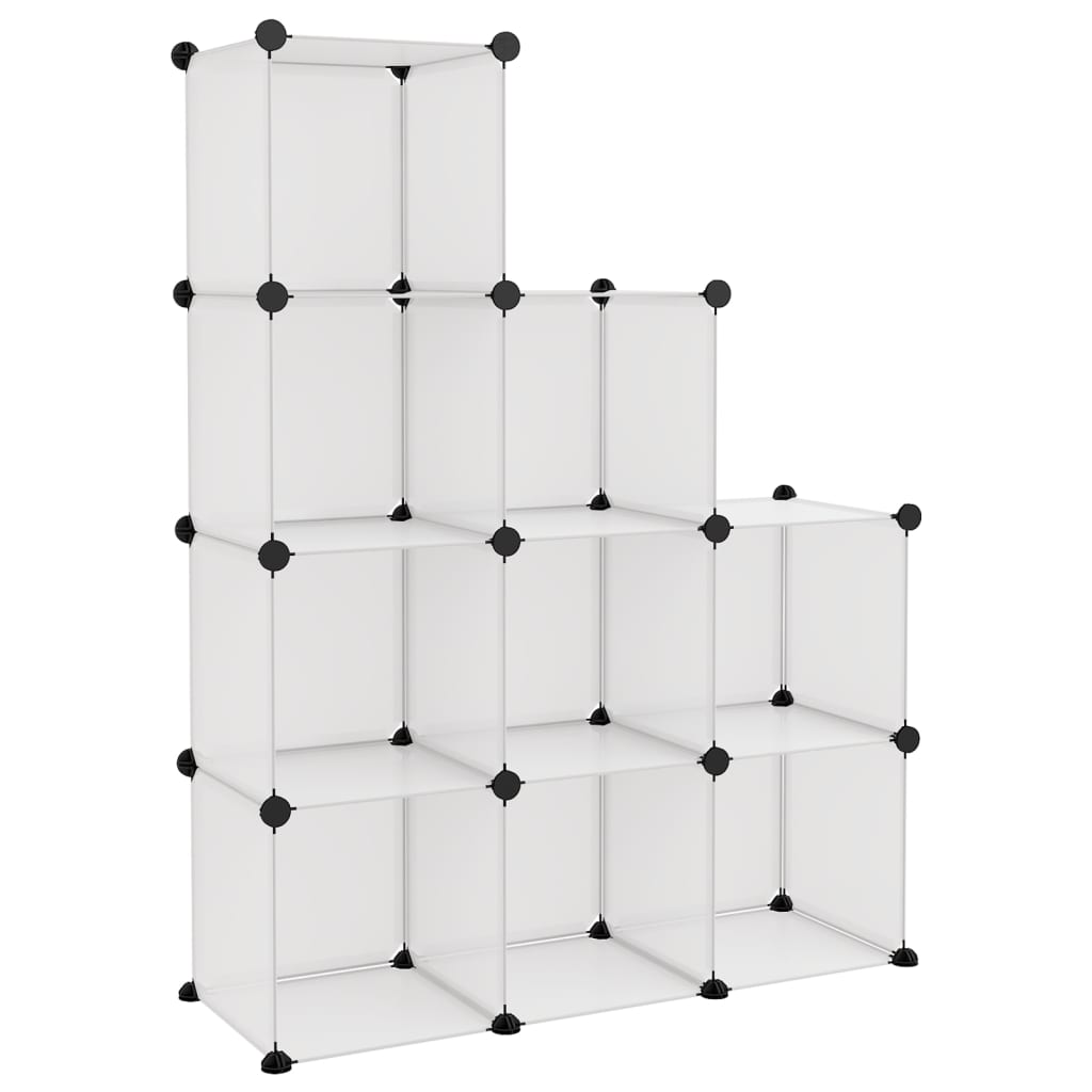 Cubes de rangement 9 pcs Transparent PP | Leroy Merlin