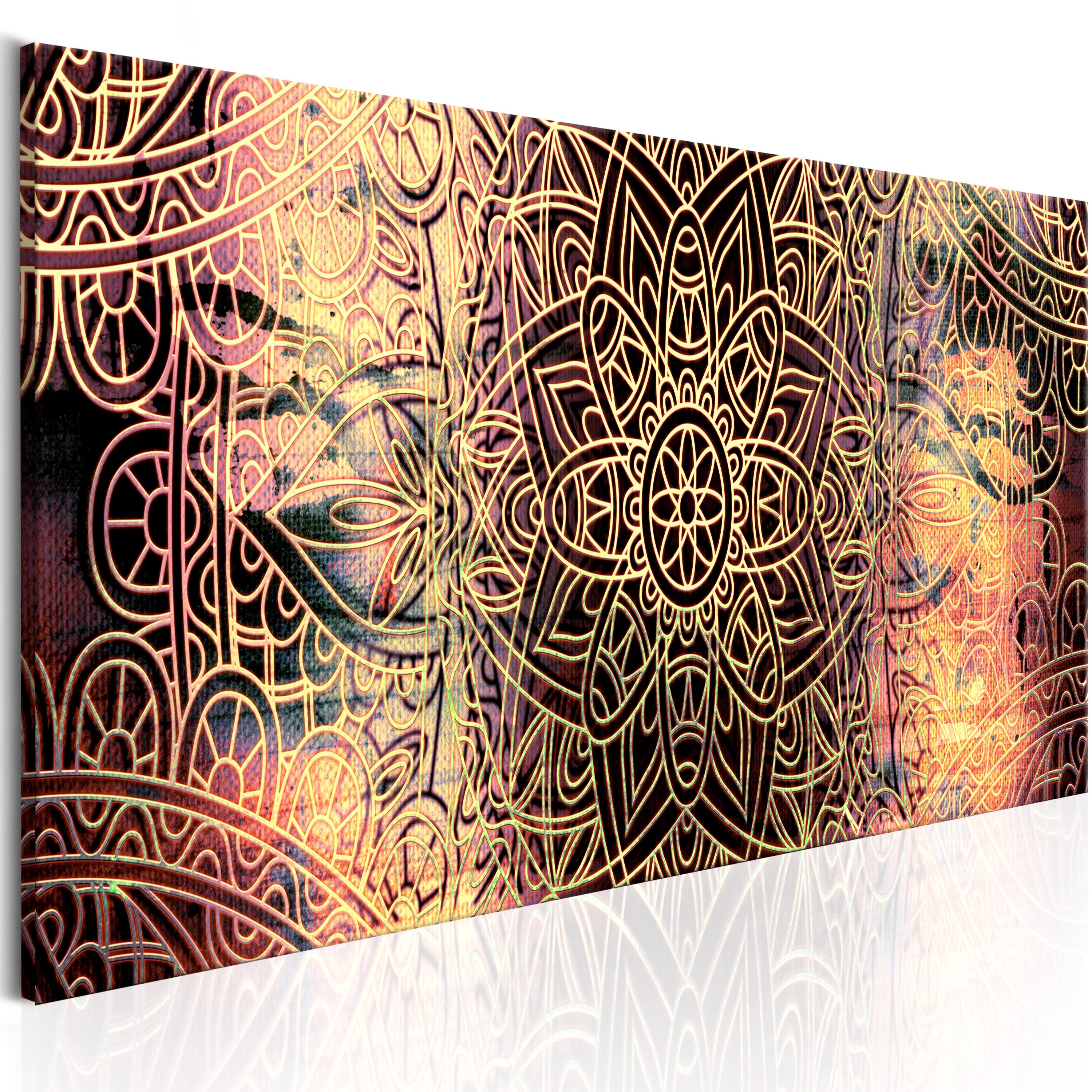 Tableau - Mandala: Sunny Poetry [120x40] | Leroy Merlin